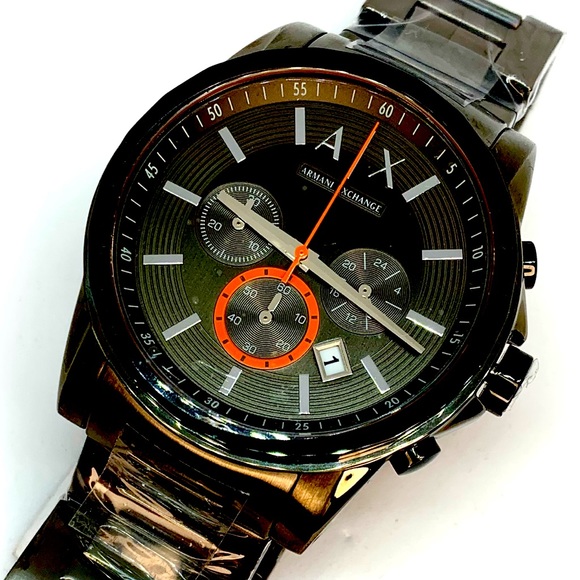 Armani Exchange | Accessories | Armani Exchange Chronograph Gunmetal ...